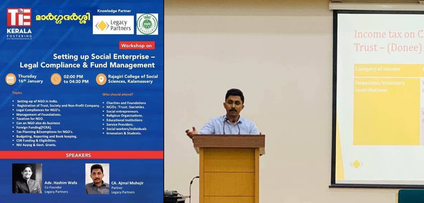 Workshop on Setting up Social Enterprise - Legal Compliance & Fund ...